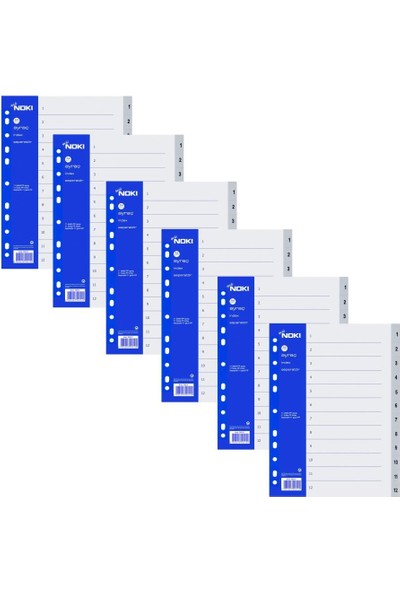 Noki Seperatör Ayraç 1-12 Rakam 6 Adet 59212 Noki Seperatör Ayraç 1-12 Rakam 6 Adet 59212
