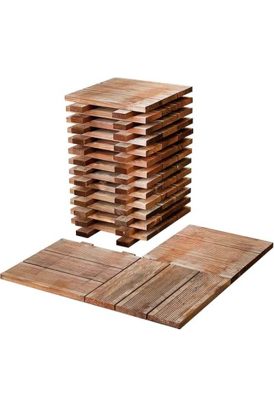 Weblonya Ahşap Yer Karosu Bahçe Karosu 1m2 2126