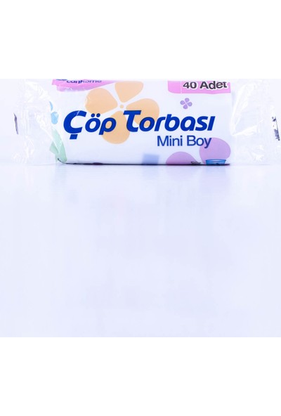 Canhome Mini Çöp Torbası Şeffaf 40 x 50 cm 40LI