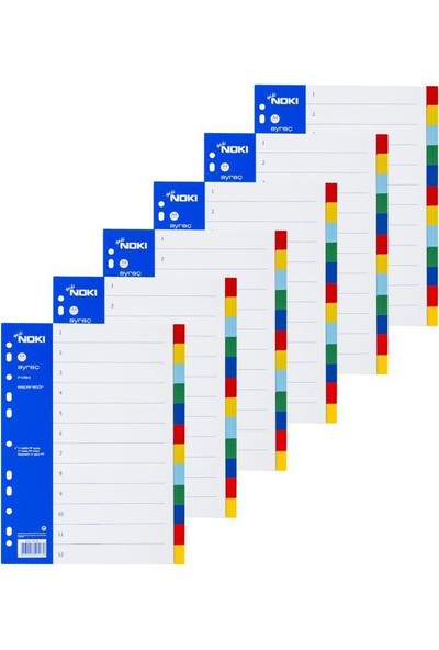 Noki Ayraç Seperatör 12 Renk 6 Adet 59126