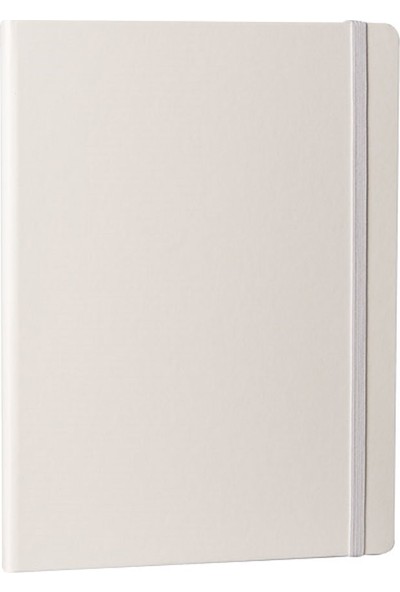 Fabio Ricci A5 Lastikli Beyaz Çizgili Defter