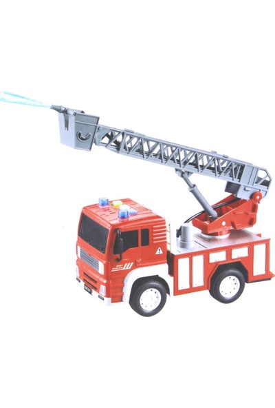 Oyuncakmatik Su Püskürten Sesli ve Işıklı Merdivenli Itfaiye