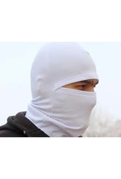 Kışlık Kar Maskesi Termal Beyaz