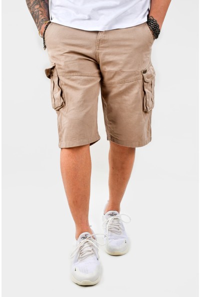 Deepsea Bej Erkek Dar Kesim Kargo Kapri 2002014