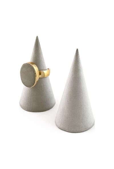 Objehane Rıngısta 2'li Beton Yüzük Standı Seti Objehane Rıngısta 2'li Beton Yüzük Standı Seti