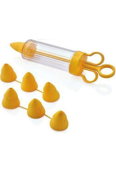 Buffer 7 Başlıklı Mutfak Pastacı Kreması Sıkma Süsleme Pompası Seti Buffer 7 Başlıklı Mutfak Pastacı Kreması Sıkma Süsleme Pompası Seti