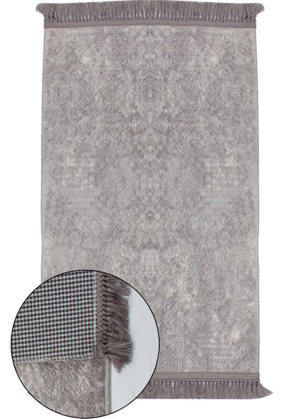 Nurteks Buket Saçaklı Paspas Kare Gri 160X230