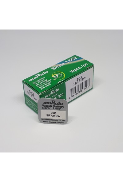 Murata Murata-Sony 362 SR721SW 1,55V Saat Pili Murata Murata-Sony 362 SR721SW 1,55V Saat Pili