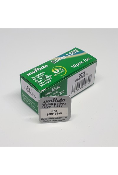 Murata Murata-Sony 373 SR916SW 1,55V Saat Pili Murata Murata-Sony 373 SR916SW 1,55V Saat Pili