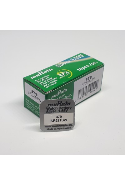 Murata Murata-Sony 379 SR521SW 1,55V Saat Pili Murata Murata-Sony 379 SR521SW 1,55V Saat Pili