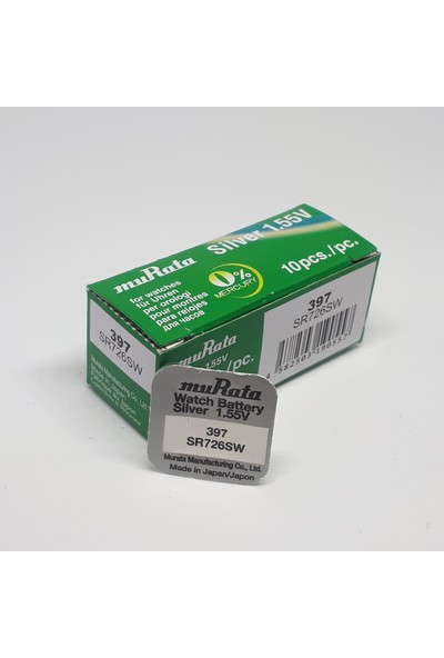 Murata Murata-Sony 397 SR726SW 1,55V Saat Pili Murata Murata-Sony 397 SR726SW 1,55V Saat Pili