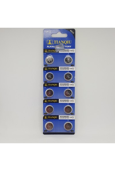 Tianqiu AG13-LR44 1,55V Saat Pili - 10 Adet Tianqiu AG13-LR44 1,55V Saat Pili - 10 Adet
