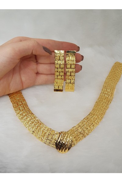 Hepbak Yarım Set 22 Ayar Altın Kaplama Hepbak Yarım Set 22 Ayar Altın Kaplama