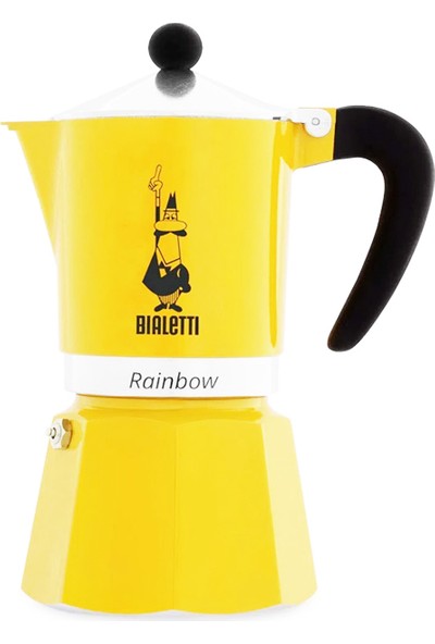 Bialetti Moka Pot Rainbow 6 Cup Sarı Bialetti Moka Pot Rainbow 6 Cup Sarı