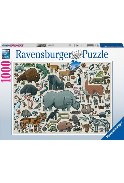 Ravensburger 1000 Parça Puzzle Vahşi Hayvan RPB168071 Ravensburger 1000 Parça Puzzle Vahşi Hayvan RPB168071