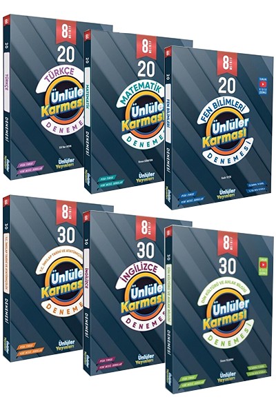 2021 8. Sınıf LGS 6'lı Deneme Seti