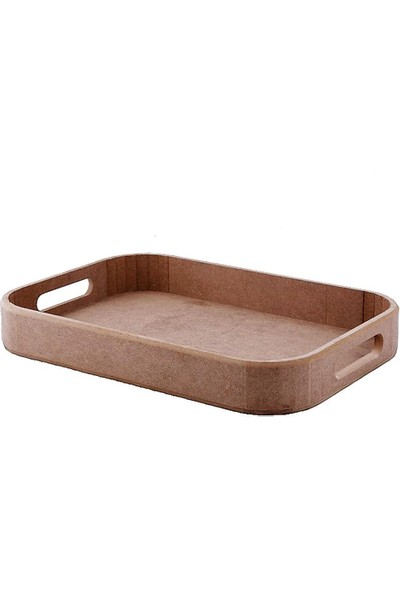 Telli Kavrak 23-Mdf Boyanabilir Ahşap Tepsi 41 x 30 x 5,5 cm Telli Kavrak 23-Mdf Boyanabilir Ahşap Tepsi 41 x 30 x 5,5 cm