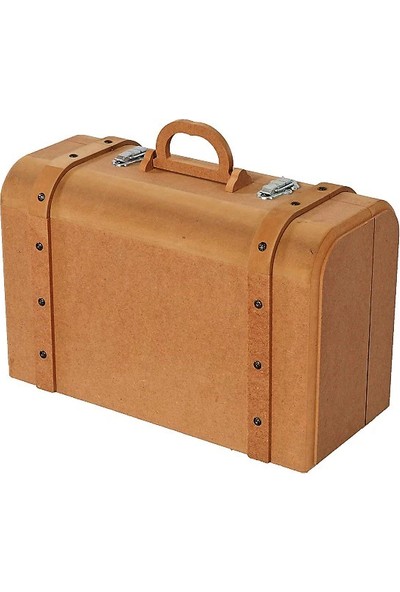 Telli Kavrak Boyanabilir Ahşap Mdf Dekoratif Bavul 49 x 31 x 21 cm Telli Kavrak Boyanabilir Ahşap Mdf Dekoratif Bavul 49 x 31 x 21 cm