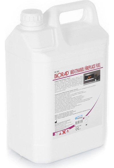 Biorad 5 Litre Bio Ethanol Bacasız Şömine Yakıtı