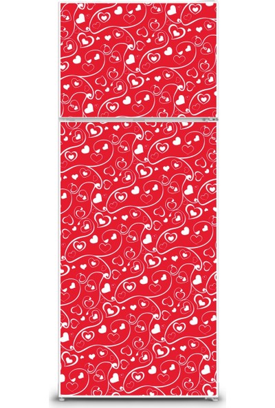 Ender Kalp Desenli Buzdolabı Sticker Ender Kalp Desenli Buzdolabı Sticker