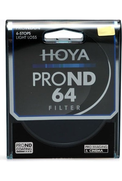 Hoya 49 mm Pro Nd 64 Filtre (6 Stop) Hoya 49 mm Pro Nd 64 Filtre (6 Stop)