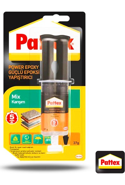 Pattex Power Epoxy Güçlü Epoksi Yapıştırıcı Şırınga Epoxi Pattex Power Epoxy Güçlü Epoksi Yapıştırıcı Şırınga Epoxi