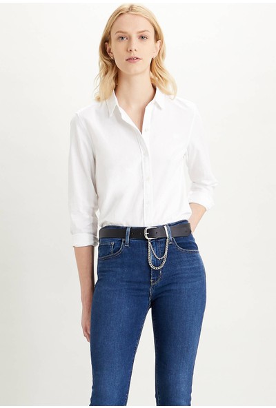 Levi's Düz Yaka Pamuk Gömlek Kadın Gömlek 34574