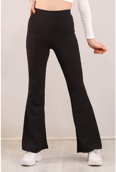 Modaymış Ispanyol Paça Tayt Siyah - 5869.1355.