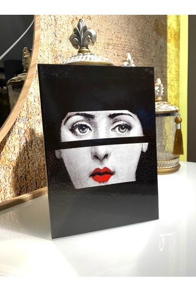 Mirsa Global Dekoratif Kitap Kutu Fornasetti Ruj Mirsa Global Dekoratif Kitap Kutu Fornasetti Ruj