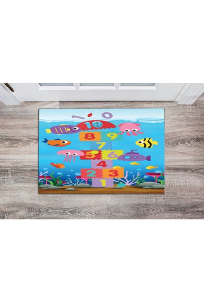 Kiparis Denizaltı Seksek Çocuk Odası Kapı Paspası Kiparis Denizaltı Seksek Çocuk Odası Kapı Paspası