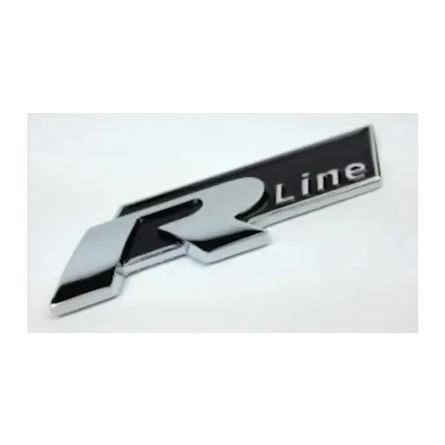 Autokit Volkswagen R-Line Metal Logo-Silver-Black Fiyatı