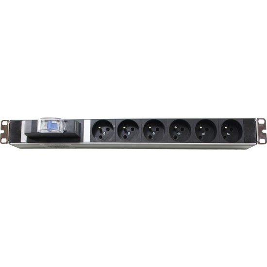 Connect 19'' 1U 6 WAY SCHUKO TYPE (DIN49440) SOCKET CIRCUIT BREAKER ...