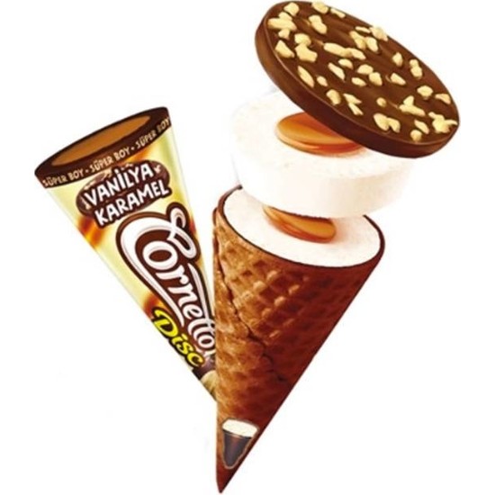 Algida Cornetto Disc Vanilya Karamel 145 ml Fiyatı