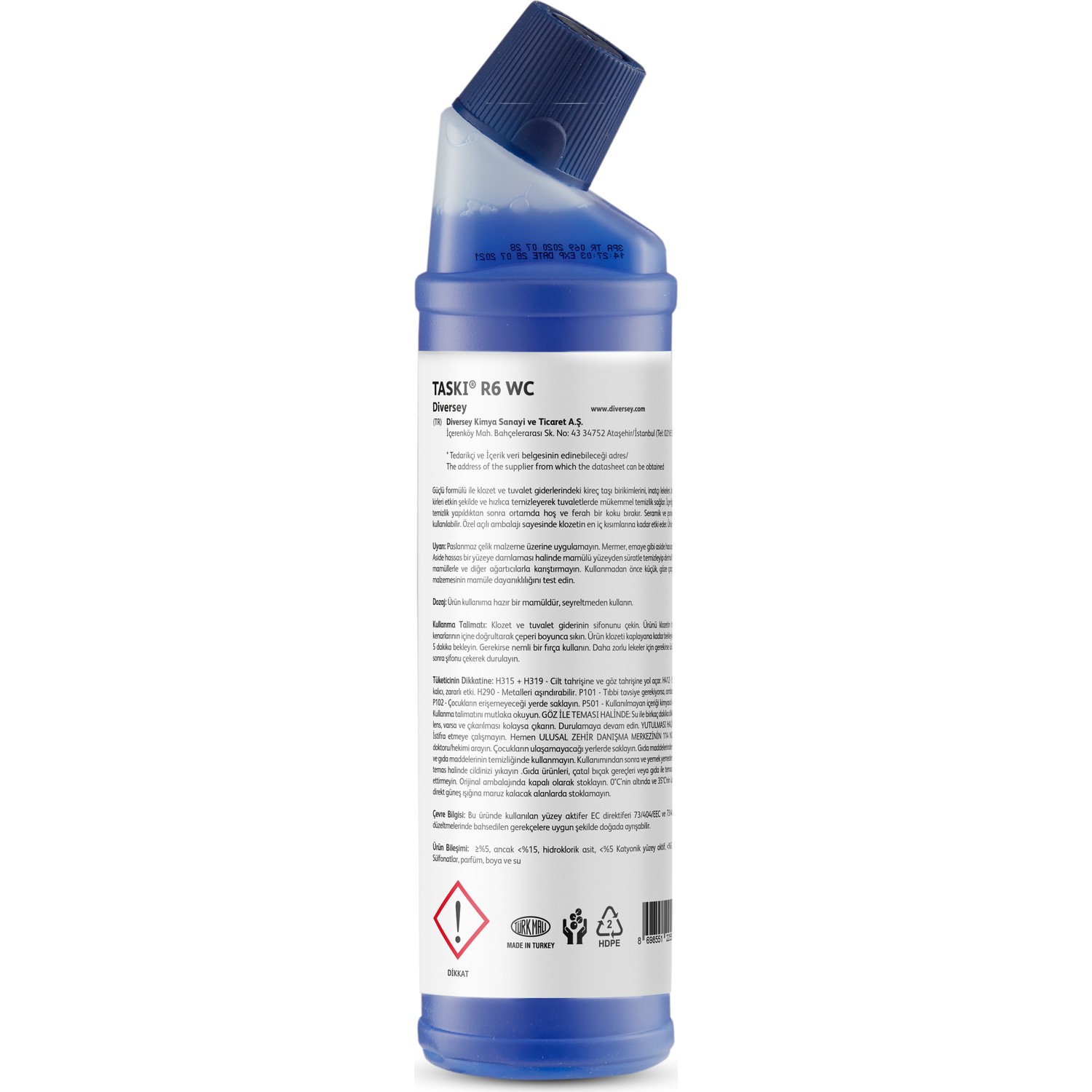 Diversey 6 Adet Room Care R6 Ağır Kirler Için Klozet Fiyatı