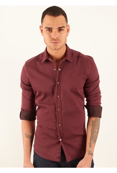 Tricko 2121 Gömlek, Sade, Likralı, Kot Kumaş Tricko 2121 Gömlek, Sade, Likralı, Kot Kumaş