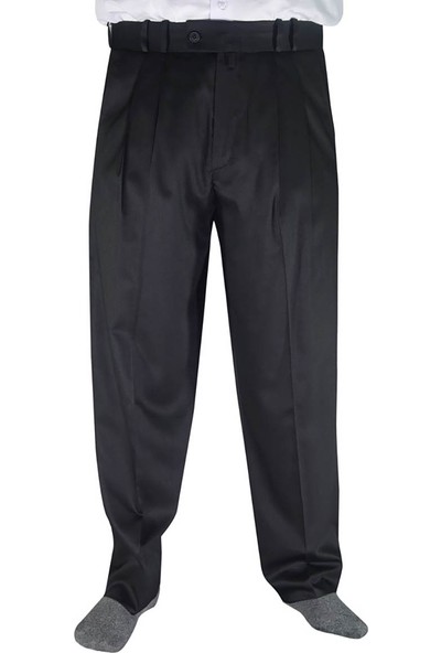 Akıncı Tekstil 2 Pileli Klasik Pantolon Siyah Akıncı Tekstil 2 Pileli Klasik Pantolon Siyah