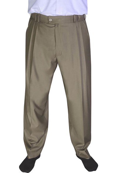 Akıncı Tekstil 2 Pileli Klasik Pantolon Açık Kahve Akıncı Tekstil 2 Pileli Klasik Pantolon Açık Kahve