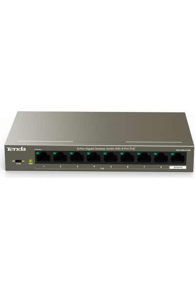 Tenda TEG1109P 9 Port Gıgabıt 8 Port Poe Switch 1uplınk Tenda TEG1109P 9 Port Gıgabıt 8 Port Poe Switch 1uplınk