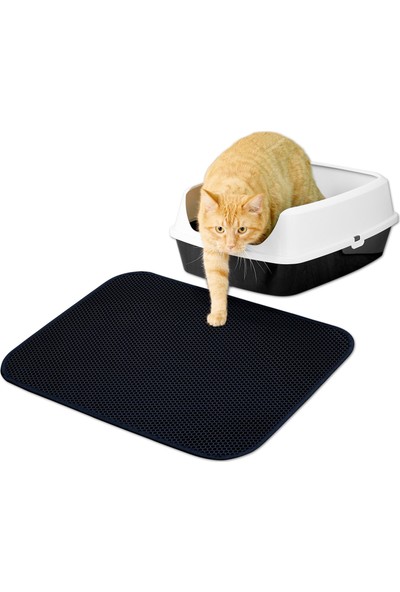 Petfan Çift Katmanlı Kedi Kumu Paspası (Dikdörtgen)