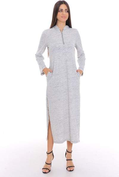 Ways Kadın Örme Penye Uzun Tunik