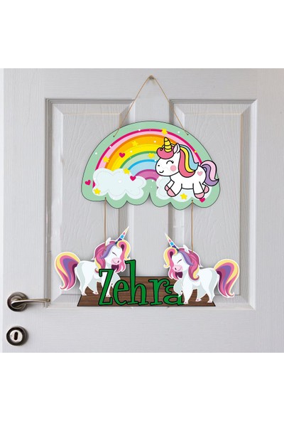 Kapbirhediye İsme Özel Bebek Odası Ahşap Kapı Süsü Unicorn Kapbirhediye İsme Özel Bebek Odası Ahşap Kapı Süsü Unicorn