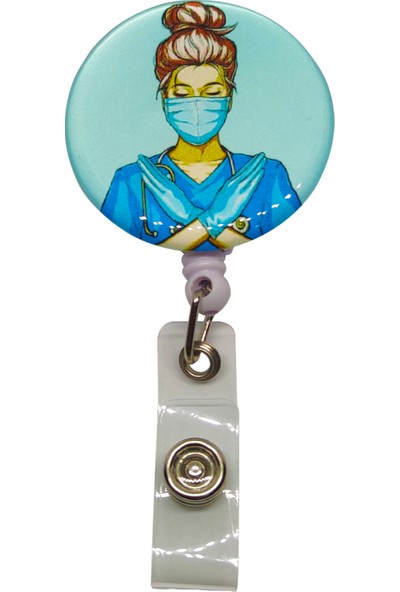 Stormistoretr Sağlık Kahramanı Damla Baskı Yoyo ve Yaka Kartlığı Stormistoretr Sağlık Kahramanı Damla Baskı Yoyo ve Yaka Kartlığı