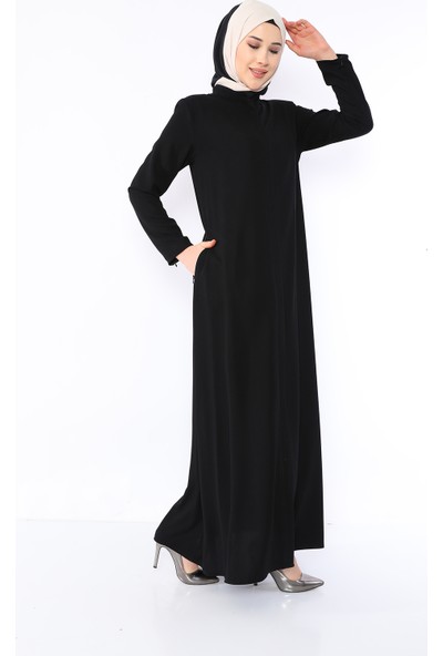 Zeynep Tesettür Klasik Düz Model Siyah