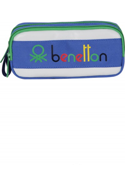 United Colors Of Benetton Çift Bölmeli Kalemlik 70172 Mavi