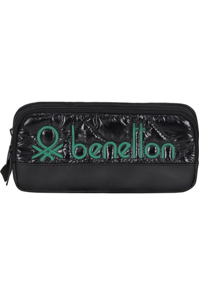 United Colors Of Benetton Çift Bölmeli Kapitone Kalemlik 70244 Siyah