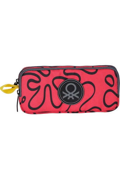 United Colors Of Benetton Çift Bölmeli Kalemlik 70304 Kırmızı