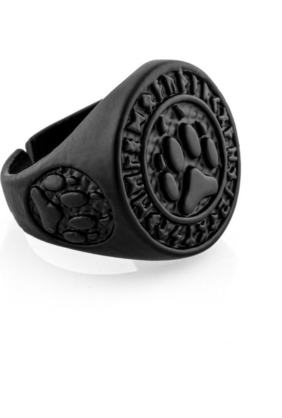 Apptakı Viking Eski Iskandinav Mitolojik Avcı Kurt Pençe Erkek Yüzük YÜZ0196 Apptakı Viking Eski Iskandinav Mitolojik Avcı Kurt Pençe Erkek Yüzük YÜZ0196
