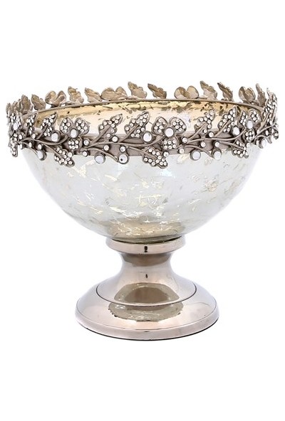 Vitale Melany Antıik Cam Kase 19X14 cm AK.HA0006