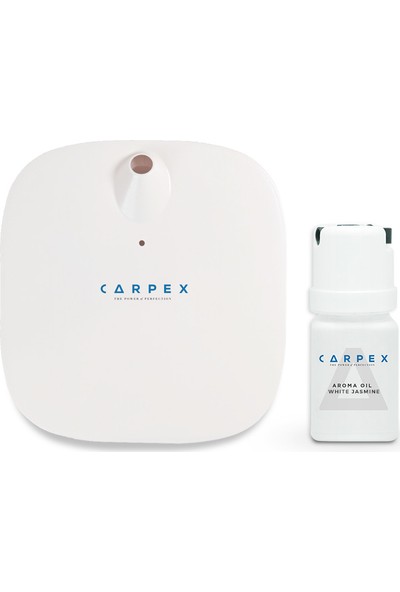 Carpex Micro Koku Makinesi Beyaz + White Jasmine Kartuş Carpex Micro Koku Makinesi Beyaz + White Jasmine Kartuş