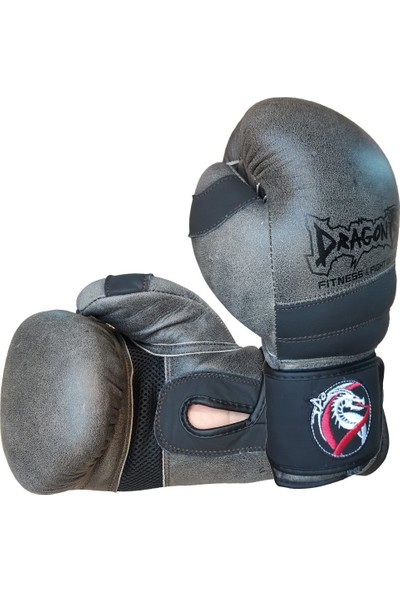 Dragon Antique Deri Kick Boks, Muay Thai ve Boks Eldiveni Gri 30211 Dragon Antique Deri Kick Boks, Muay Thai ve Boks Eldiveni Gri 30211